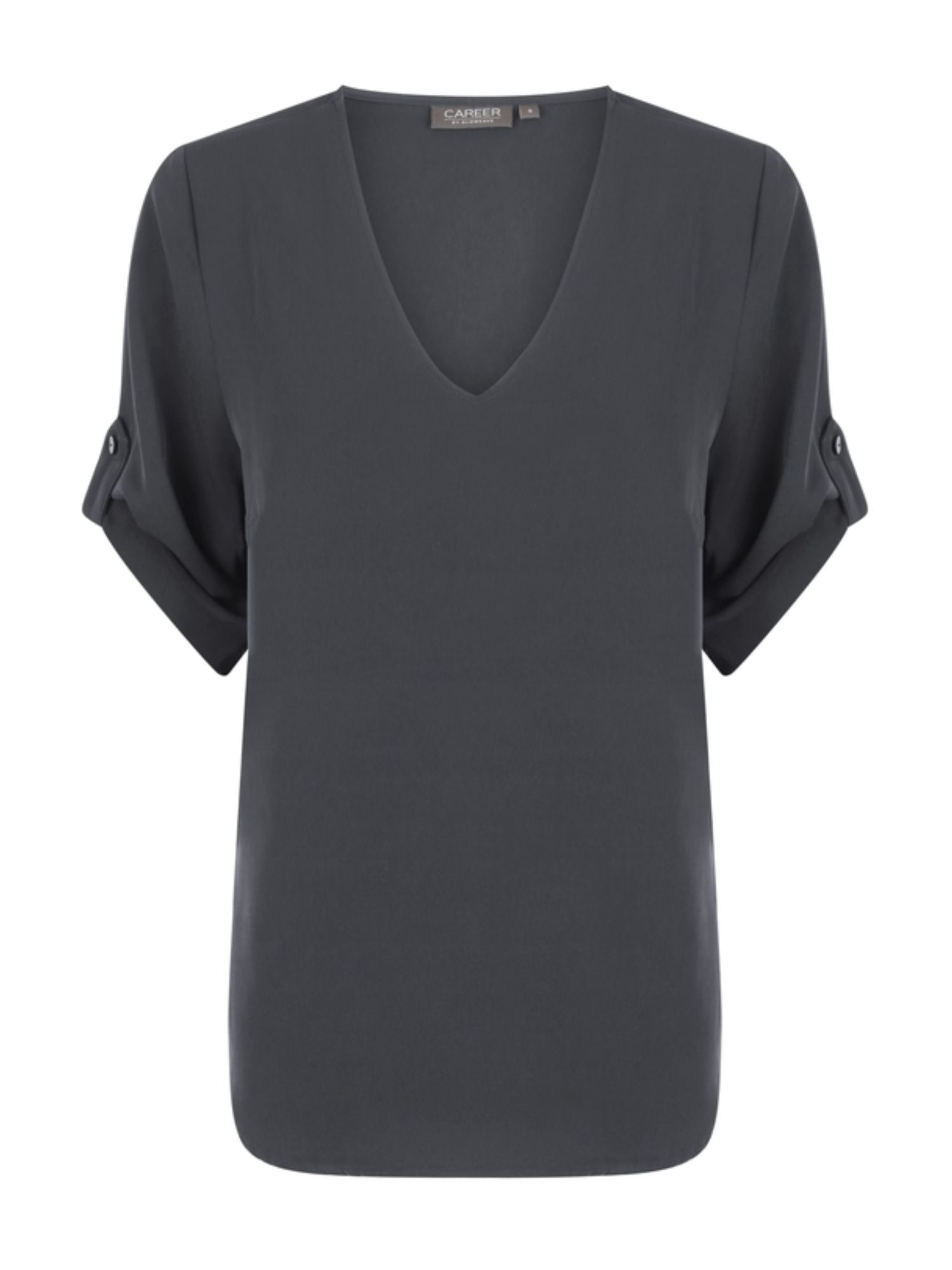 Reese V Neck Top - Silver – Arrow Uniforms NZ