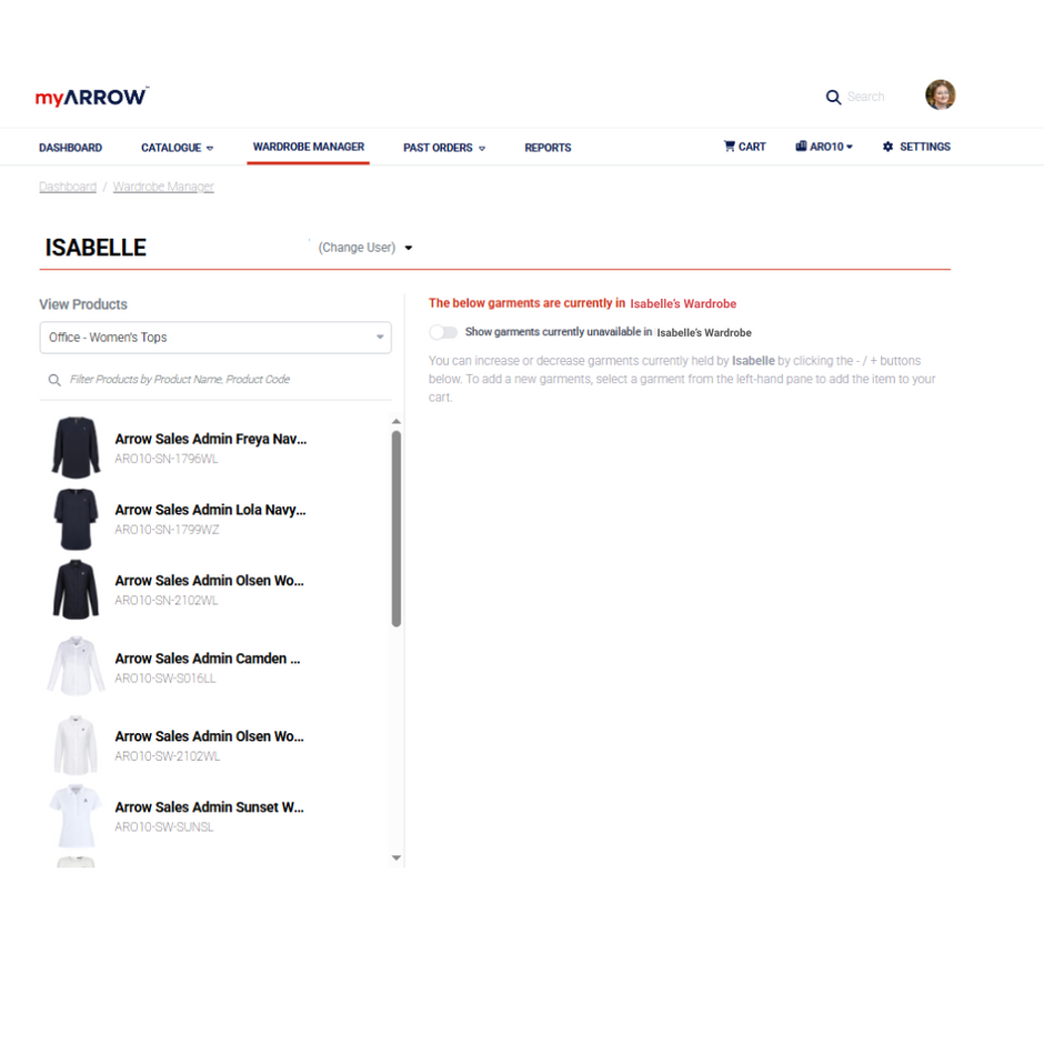 myArrow™ – Uniform Management System | Arrow Uniforms New Zealand ...